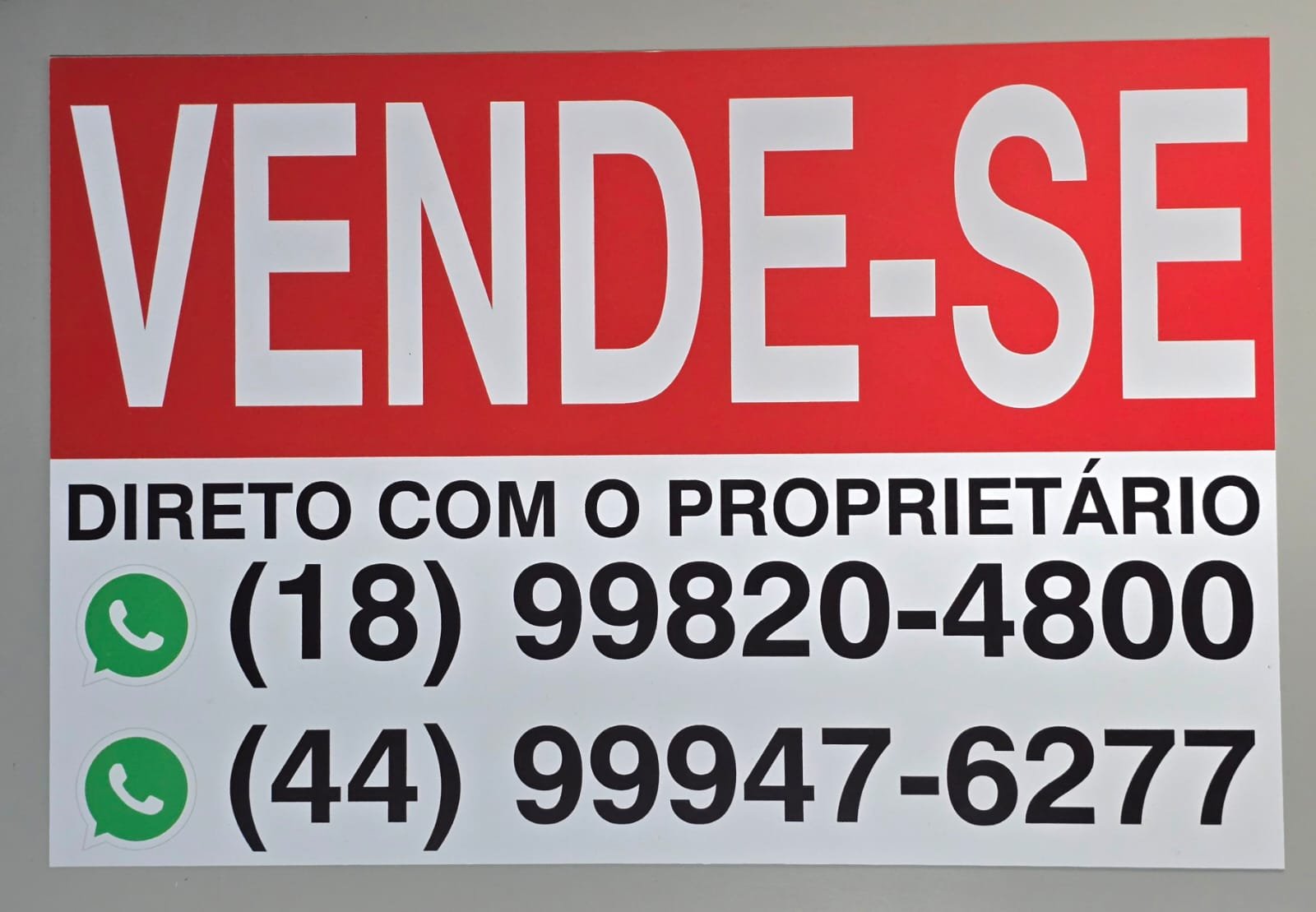 PLACAS EM PVC - Maringá Impressões